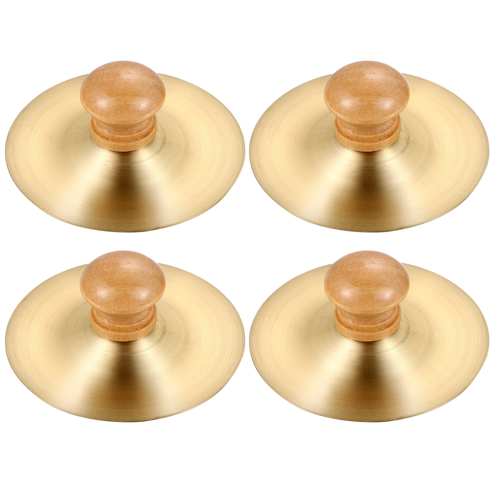 2 Pairs of Finger Cymbals Kids Percussion Instrument Toys Copper Dance ...