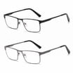 Women Metal Anti-blue Light Reading Glasses 2.00 Men Vintage Rectangle ...