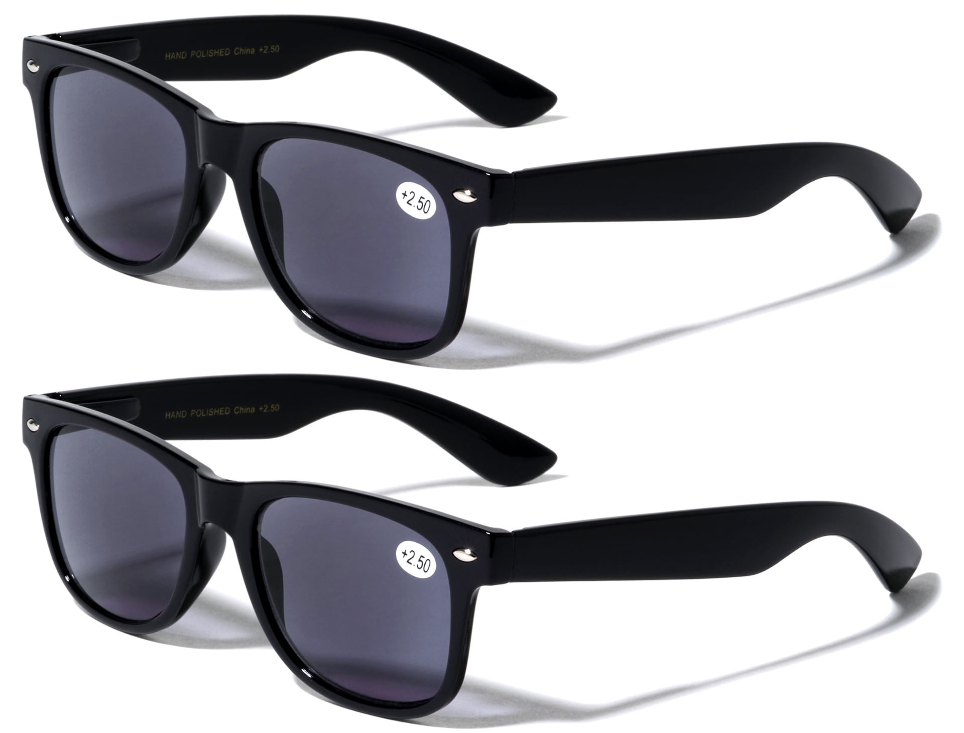 2 Pairs of Outdoor Full Lens Reading Sunglasses - Cool Outdoor Readers ...