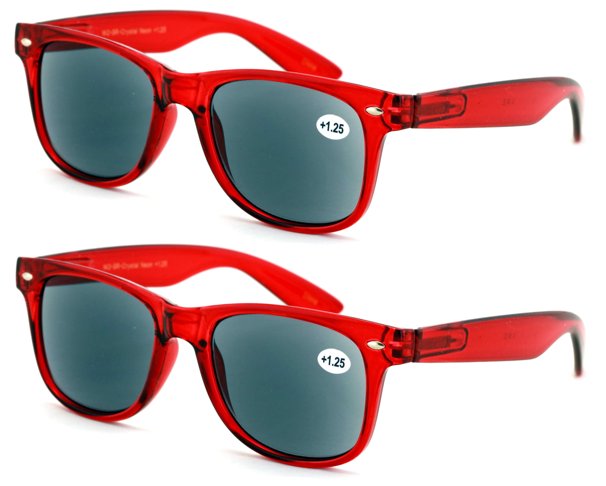 2 Pairs of Outdoor Full Lens Reading Sunglasses - Cool Outdoor Readers ...