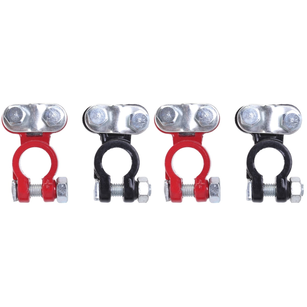 2 Pairs of Professional Battery Cable Terminal Positive Negative ...