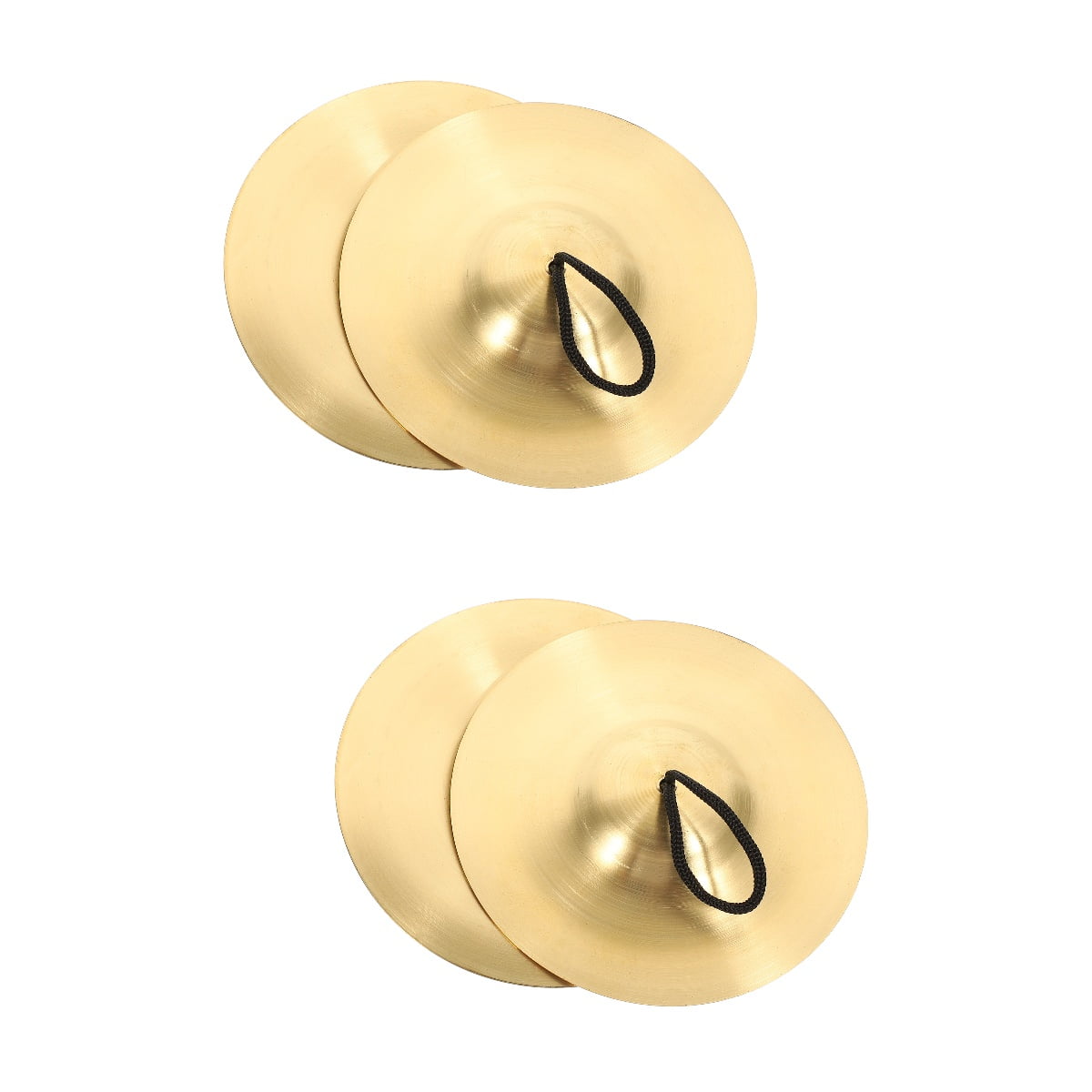 2 Pairs of Professional Copper Finger Cymbals Percussion Cymbals ...