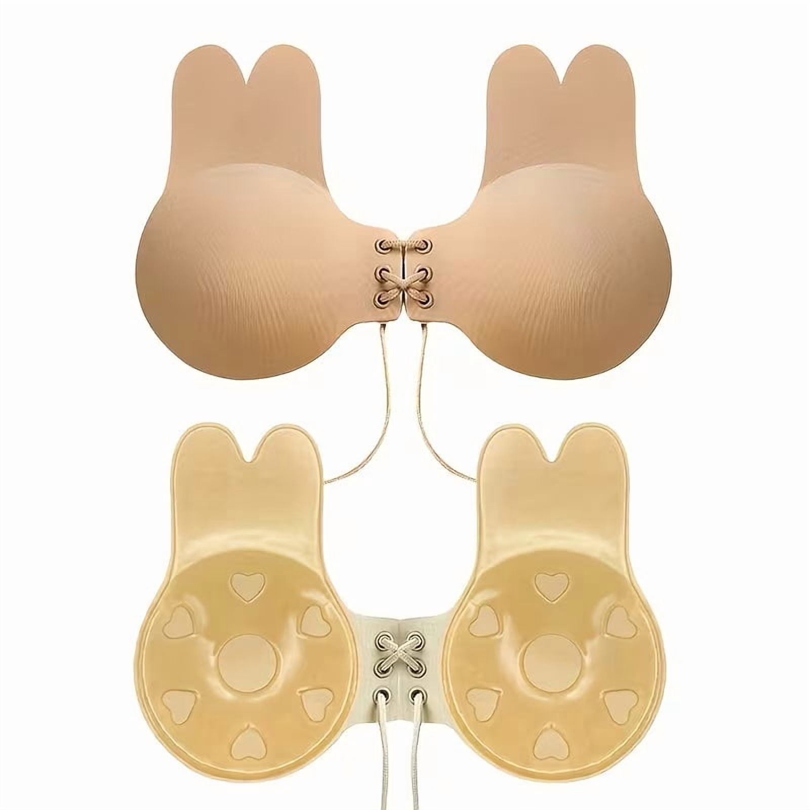 2 Pairs of Reusable Adhesive Invisible Lift Bras for Women - Backless ...