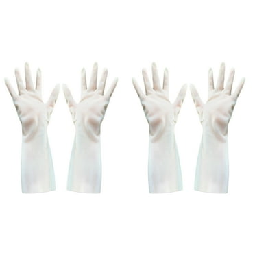 Kitchen Wash Dishes Cleaning Waterproof Long Sleeve Rubber Latex Gloves ...