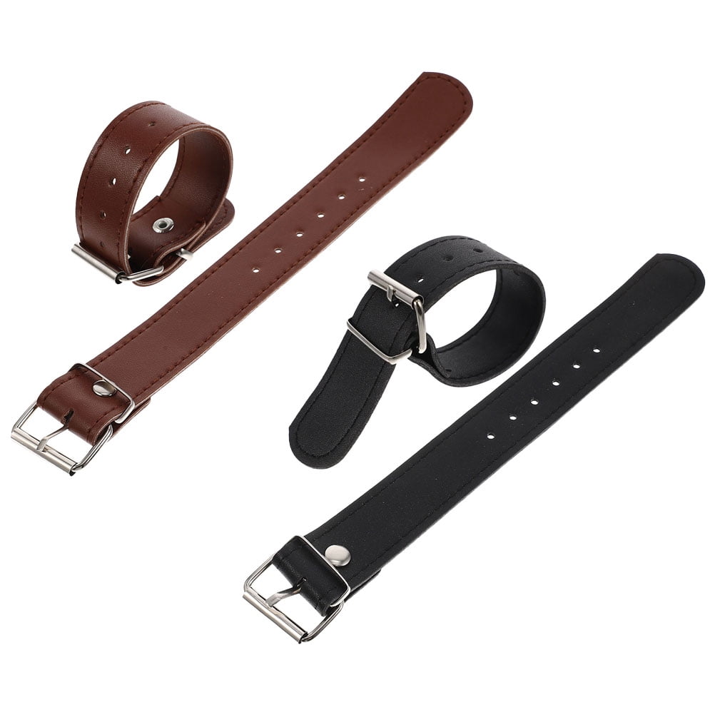 2 Pairs of Vintage Cycling Basket Leather Straps Adjustable Basket ...