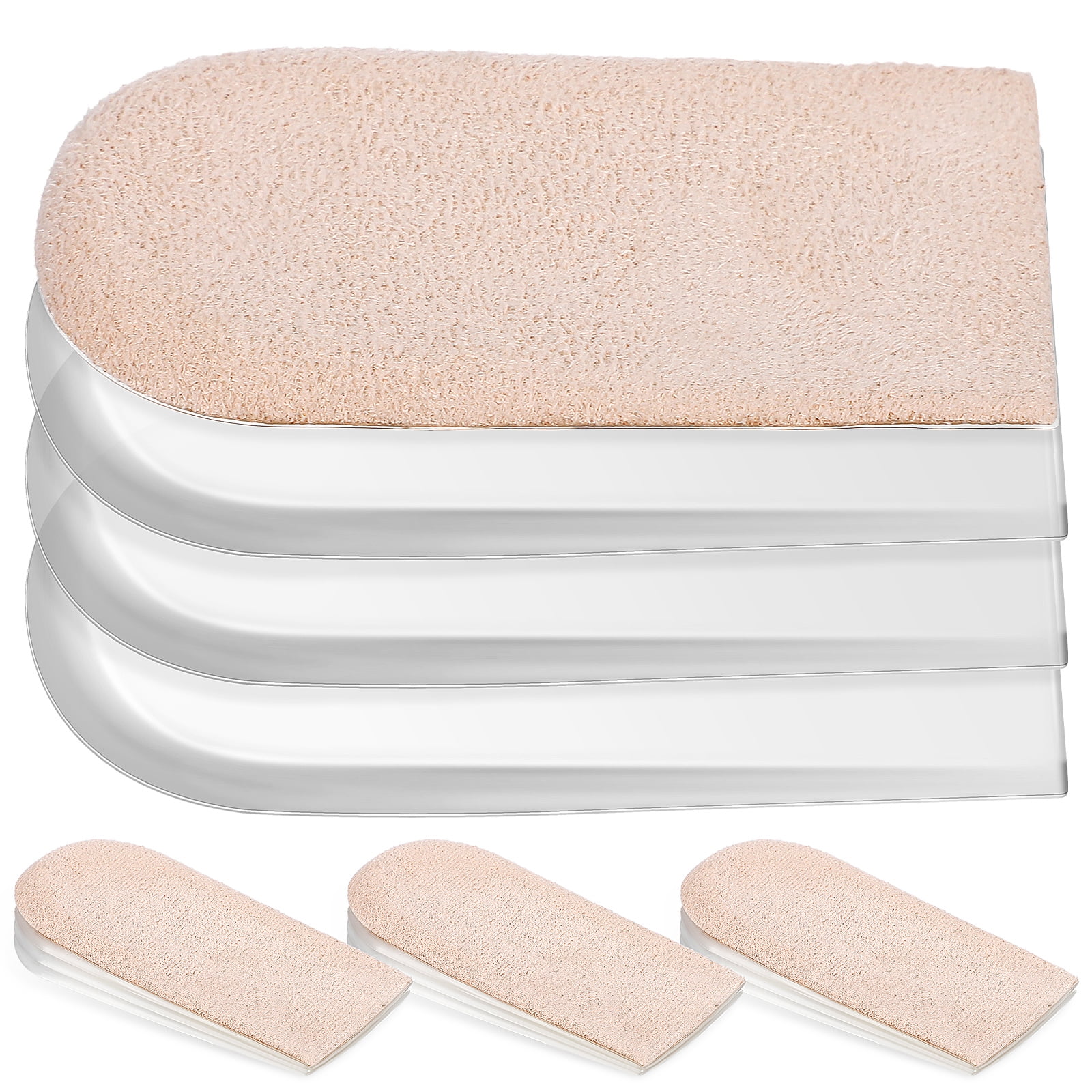 Kitandove Heel Lift Suede Fabric Invisible Heel Lift 2 Pairs 4.32X2 ...