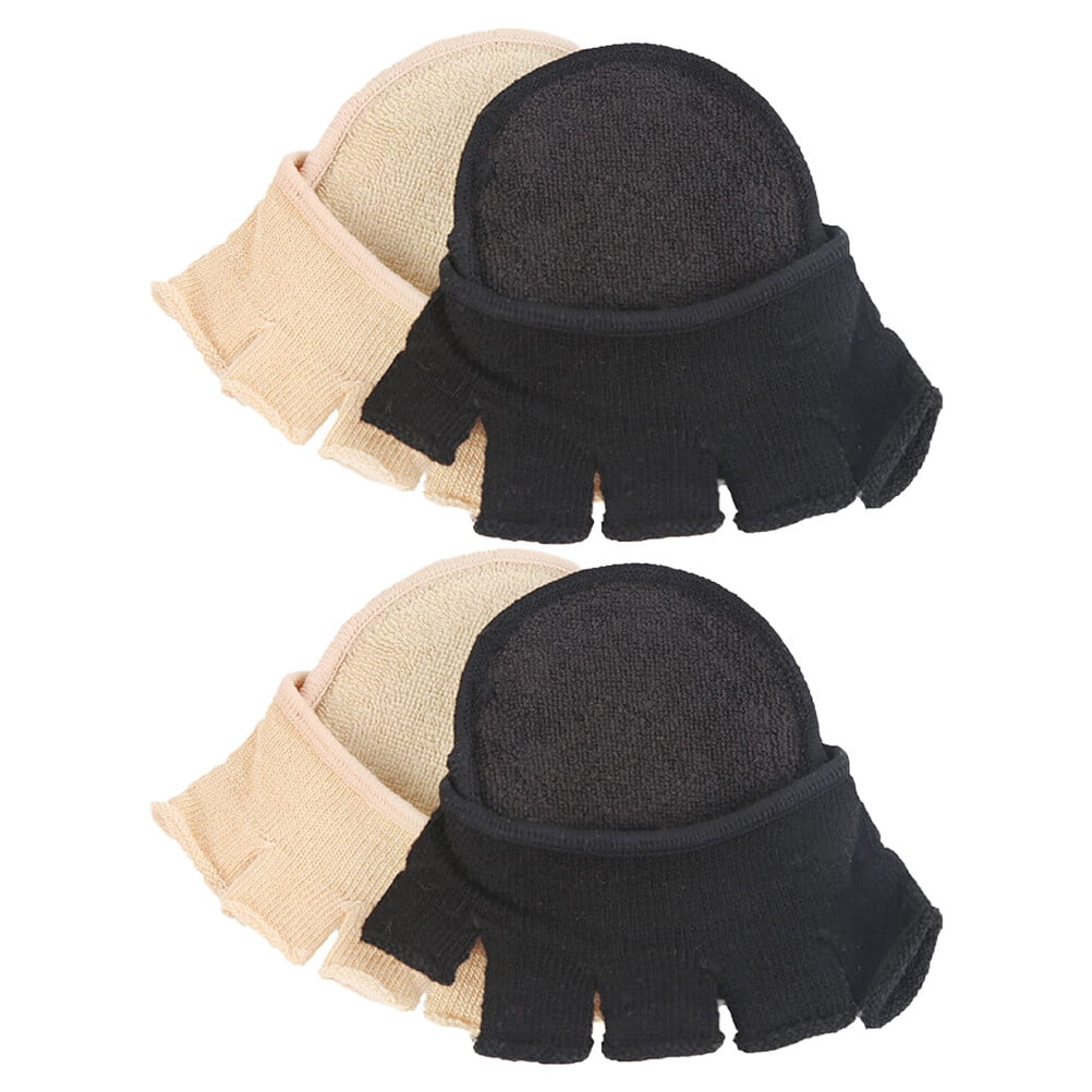 2 Pairs of Women Mule Toe Socks High Heel Shoes Liner Summer Open Toe ...