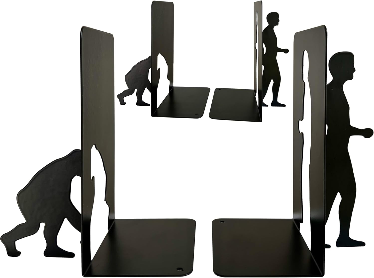 2 Pairs of bookends,Unique Appearance Design,Heavy Duty,Book Ends ...