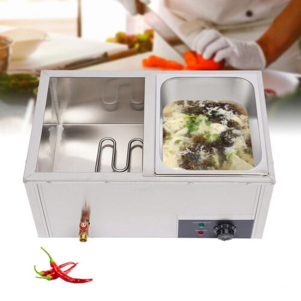 2-Pan Hot Well Bain Marie Food Warmer Steam Table Steamer Buffet ...