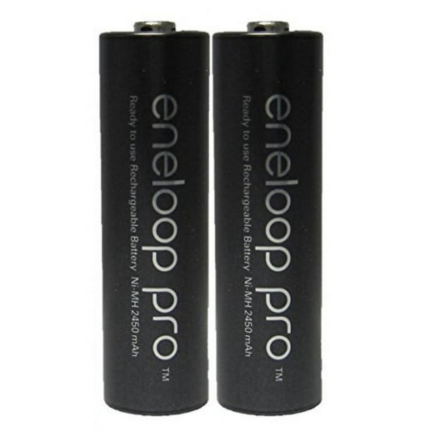 2 Panasonic Eneloop Pro AA NiMH 2550mAh (Min. 2450mAh) Rechargeable Batteries - Walmart Business ...