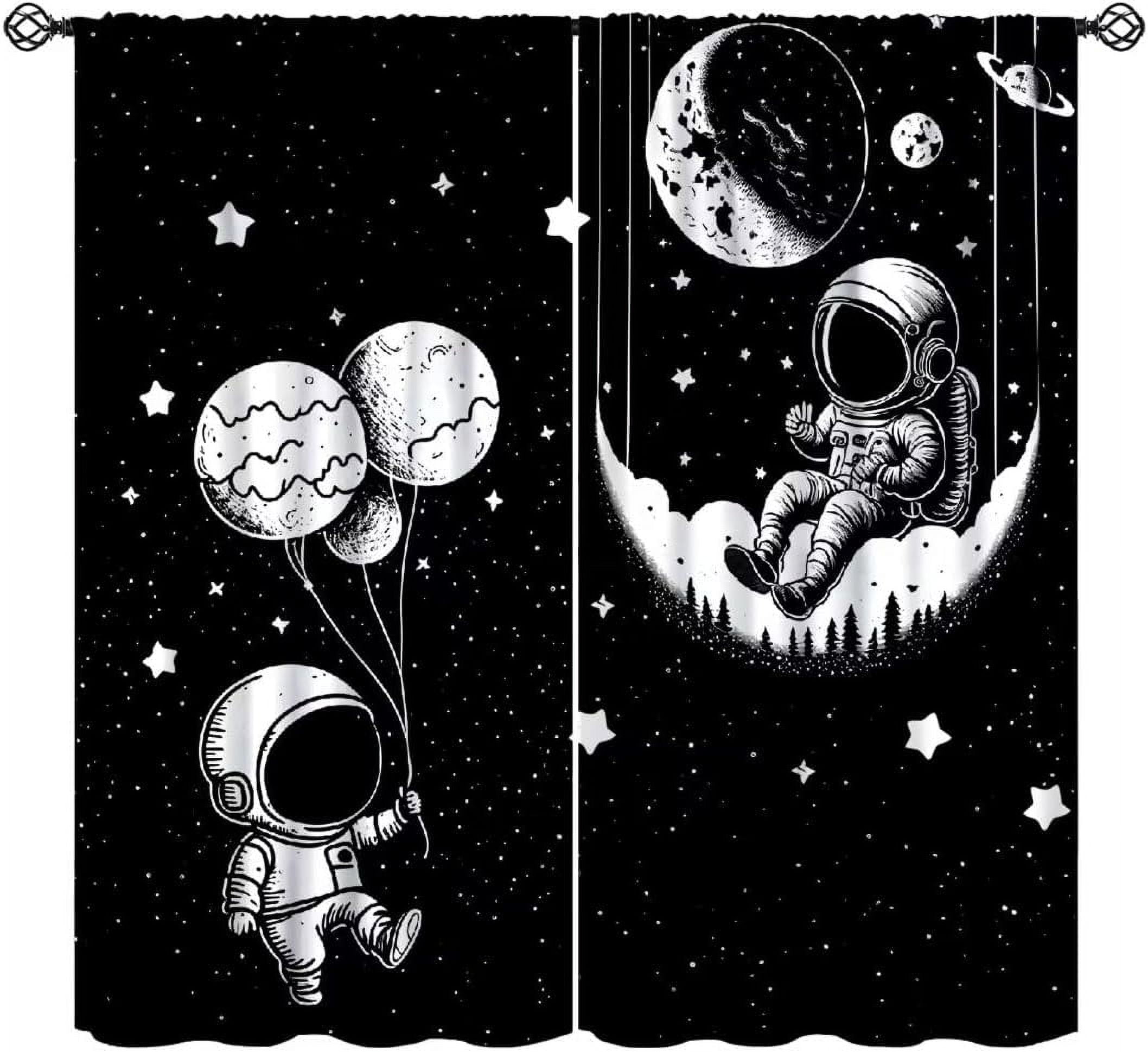 2 Panel Black Line Sports Curtain Skateboard Basketball Baseball ...