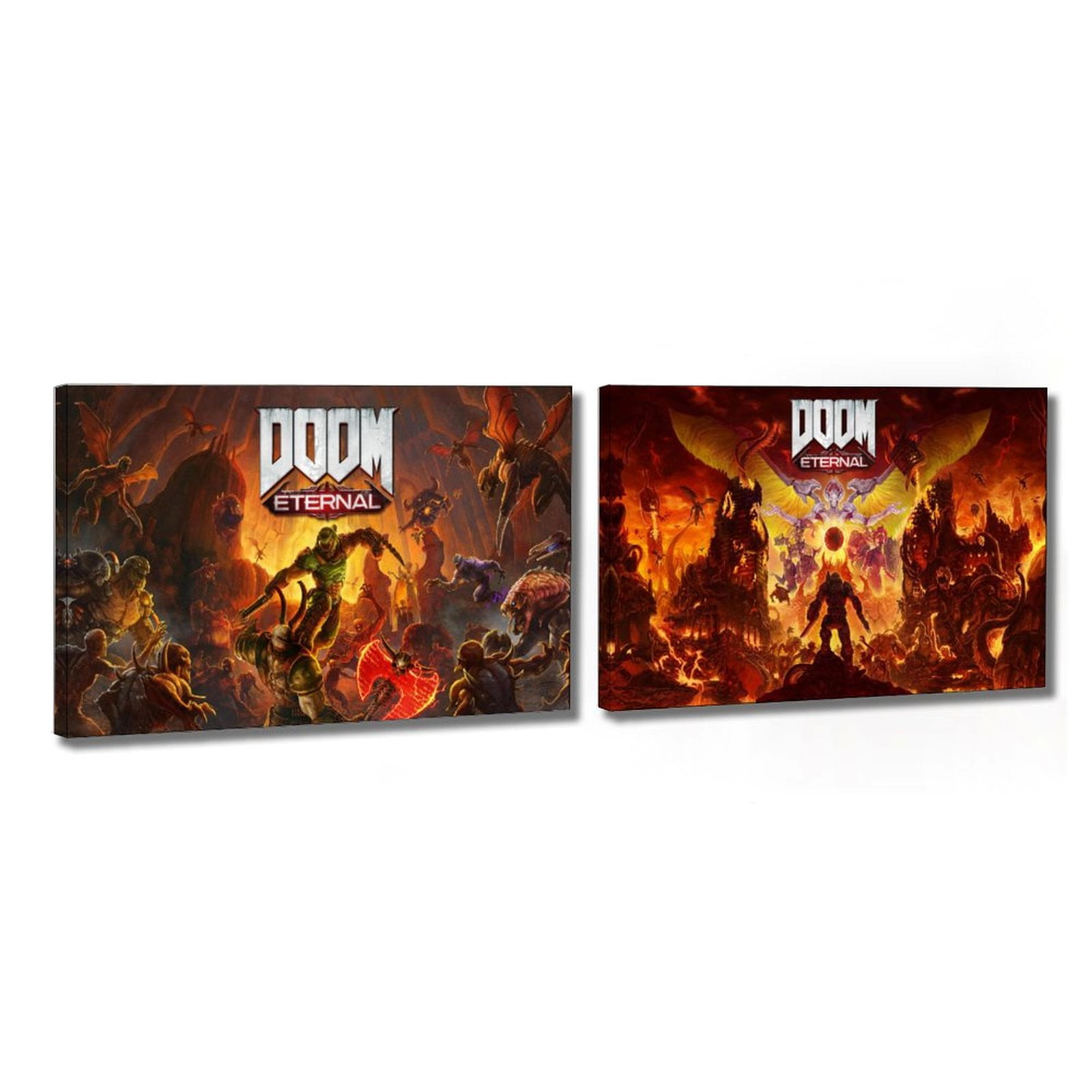 2 Panel Doom Games Eternal Ultrakill Devil Daggers Posters Art Print ...