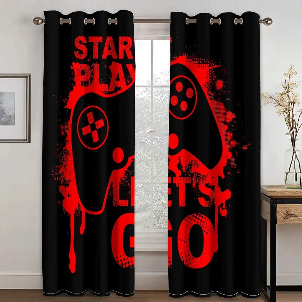 2 Panels Game Handle Gamepad Game Player 3D Digital Printing Bedroom ...