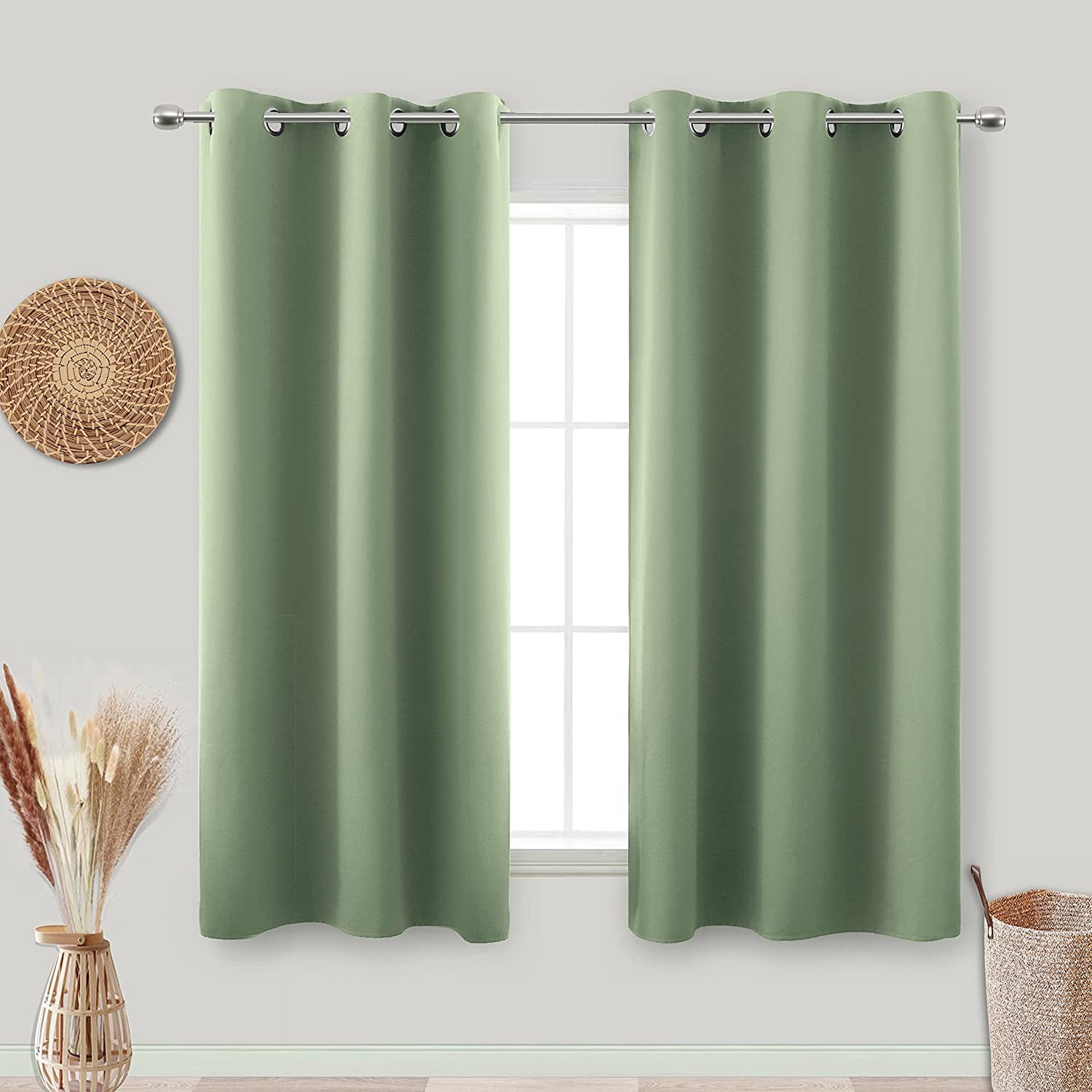 2 Panels Light purple solid color Curtains for Bedroom Living Room ...