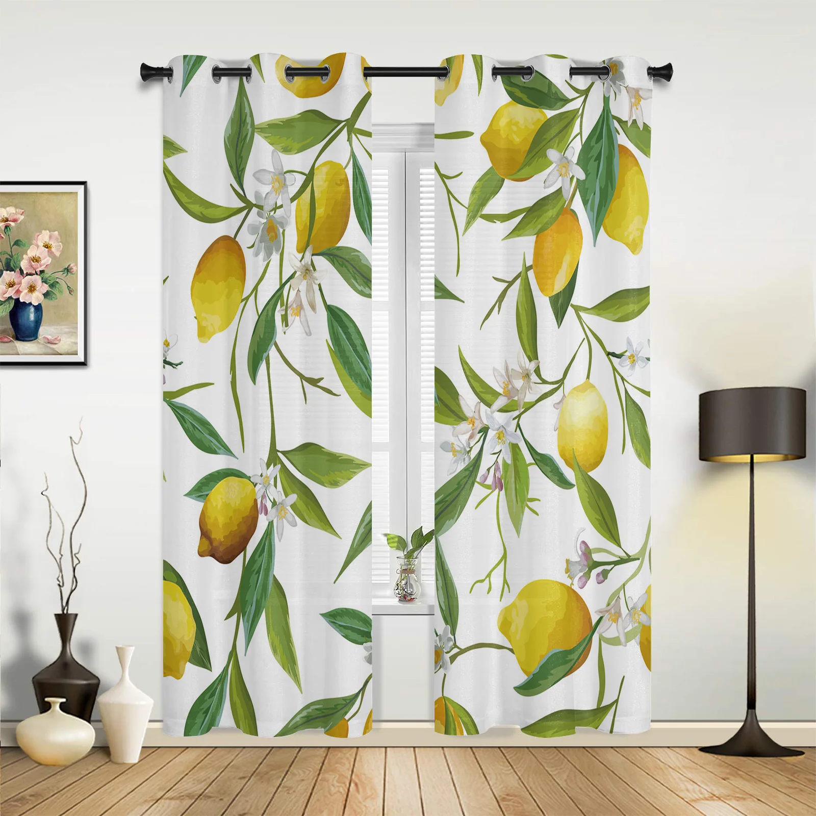2 Panels Mandala Flowers Bloom Abstract Curtains for Bedroom Living ...