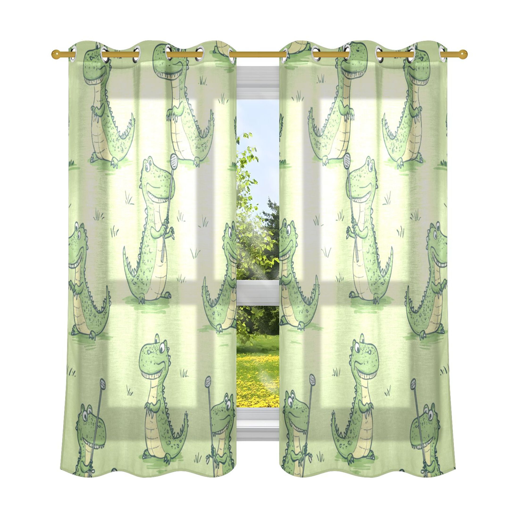 2 Panels Set Blackout Curtains Thermal Insulated Sun Protection Room ...