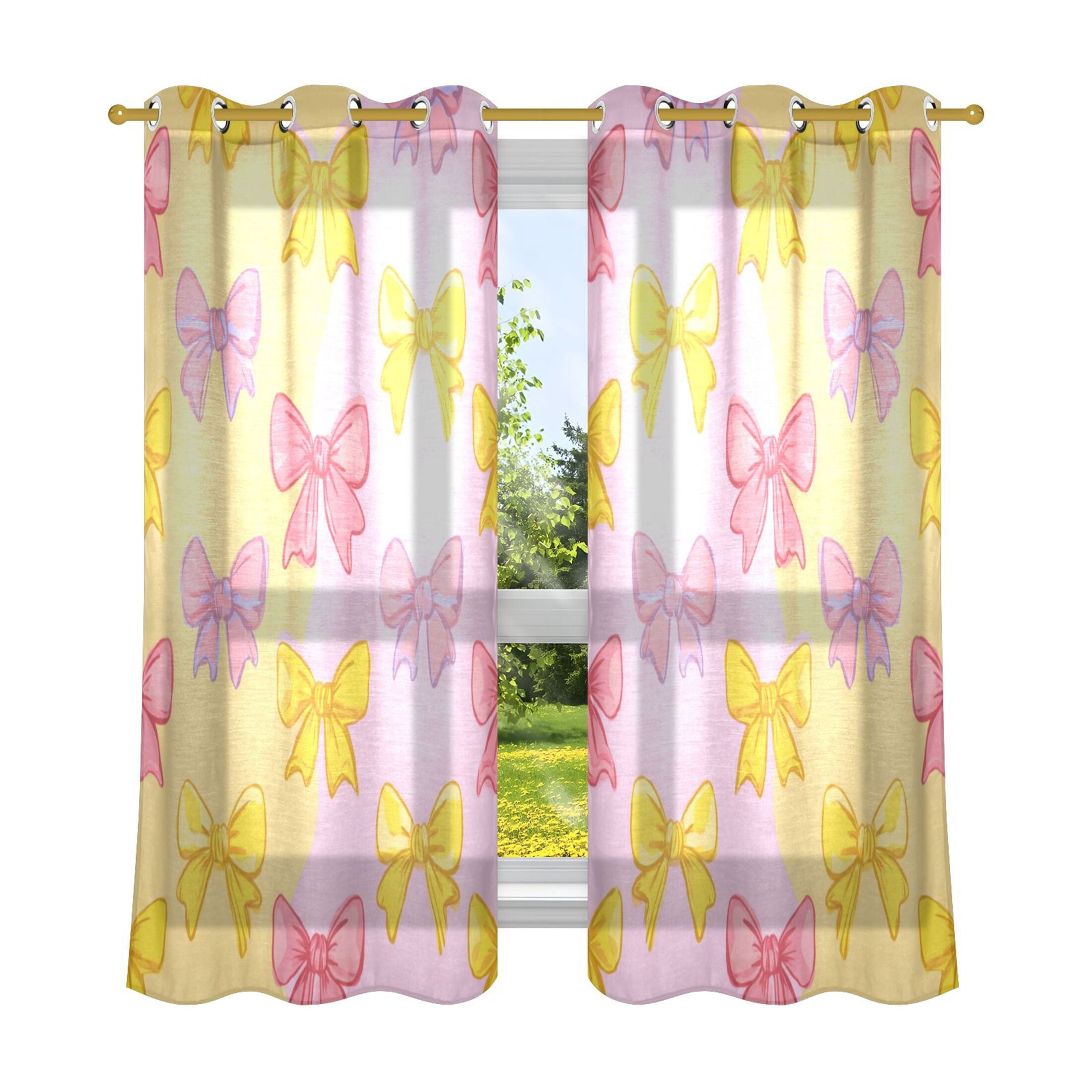2 Panels Set Blackout Curtains Thermal Insulated Sun Protection Room ...