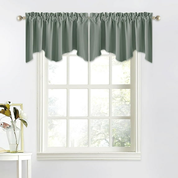 2 Panels Window Valances Farmhouse Design Window Treatment Thermal ...