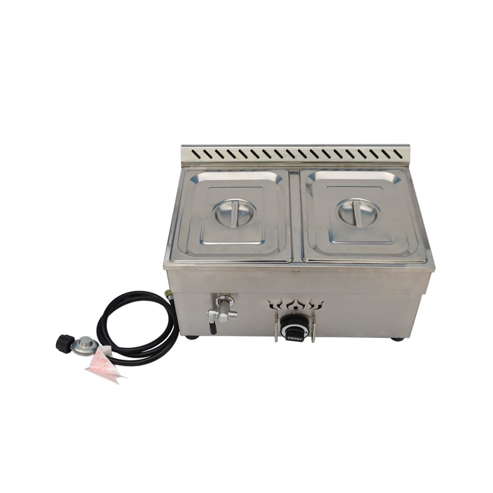 2 Pans LP Gas Food Warmer Restaurants Hotels Food Soup Buffet Steam ...