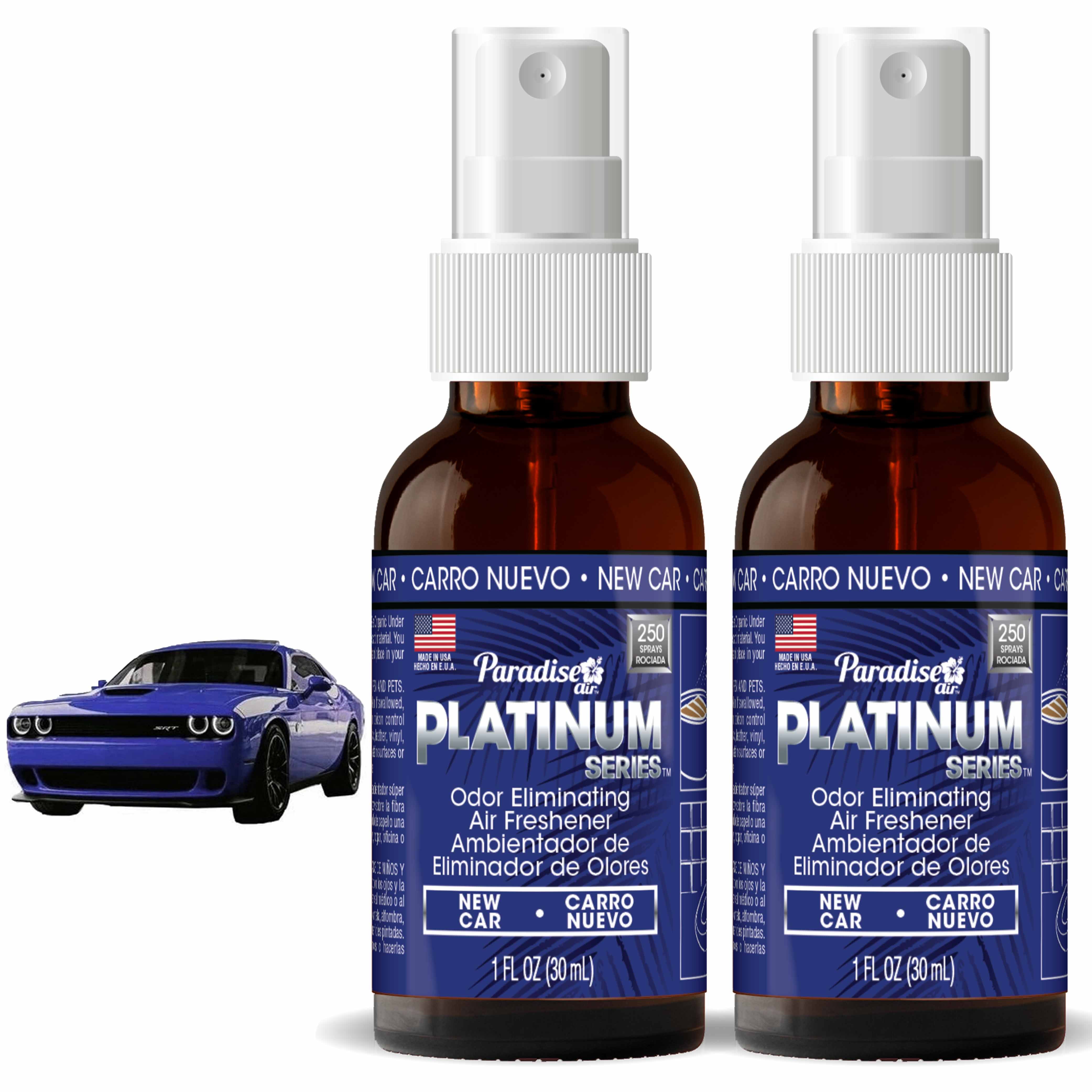 2 Paradise Platinum Air Freshener Spray Odor Eliminator Fragrance Scent ...
