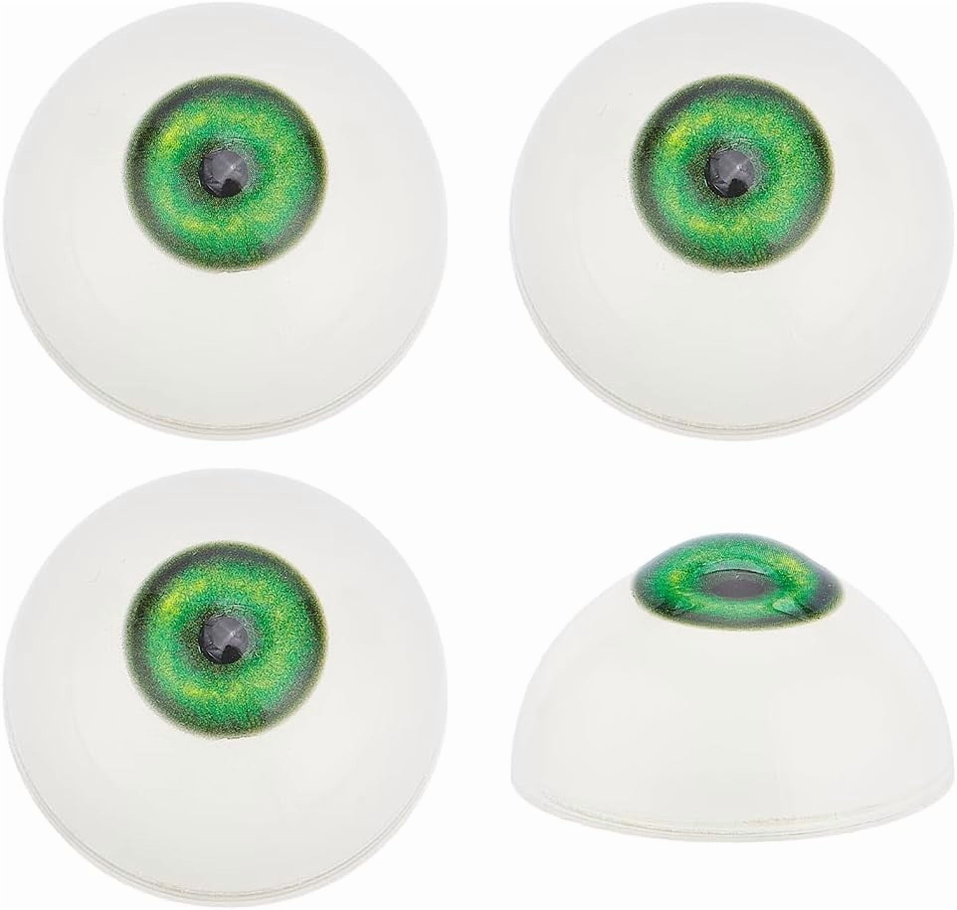 2 Paris Realistic Eyes Big Eyeballs 32mm Human Eyes Half Round Eyeballs ...
