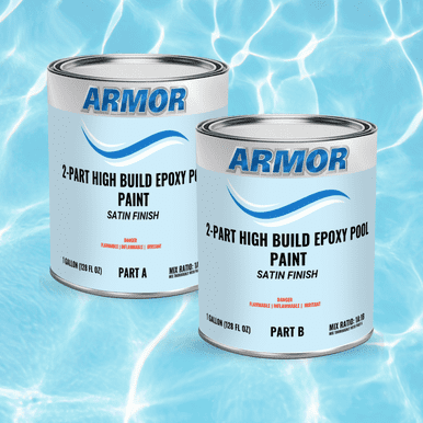 2-Part High Build Epoxy Pool Paint - 2 Gal Armorpoxy INC - Walmart.com