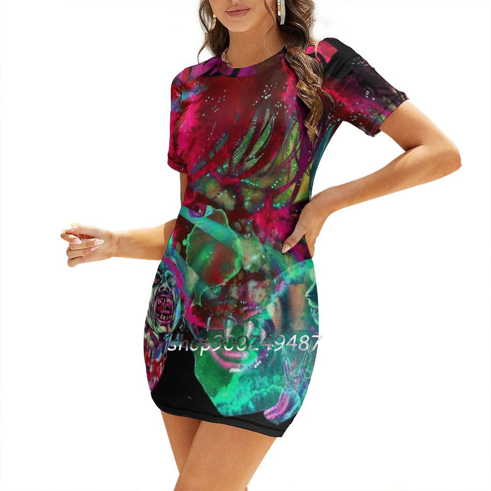 2 Party 2 Demon Square Neck Dress New Plus Size Elegant Women Waist ...