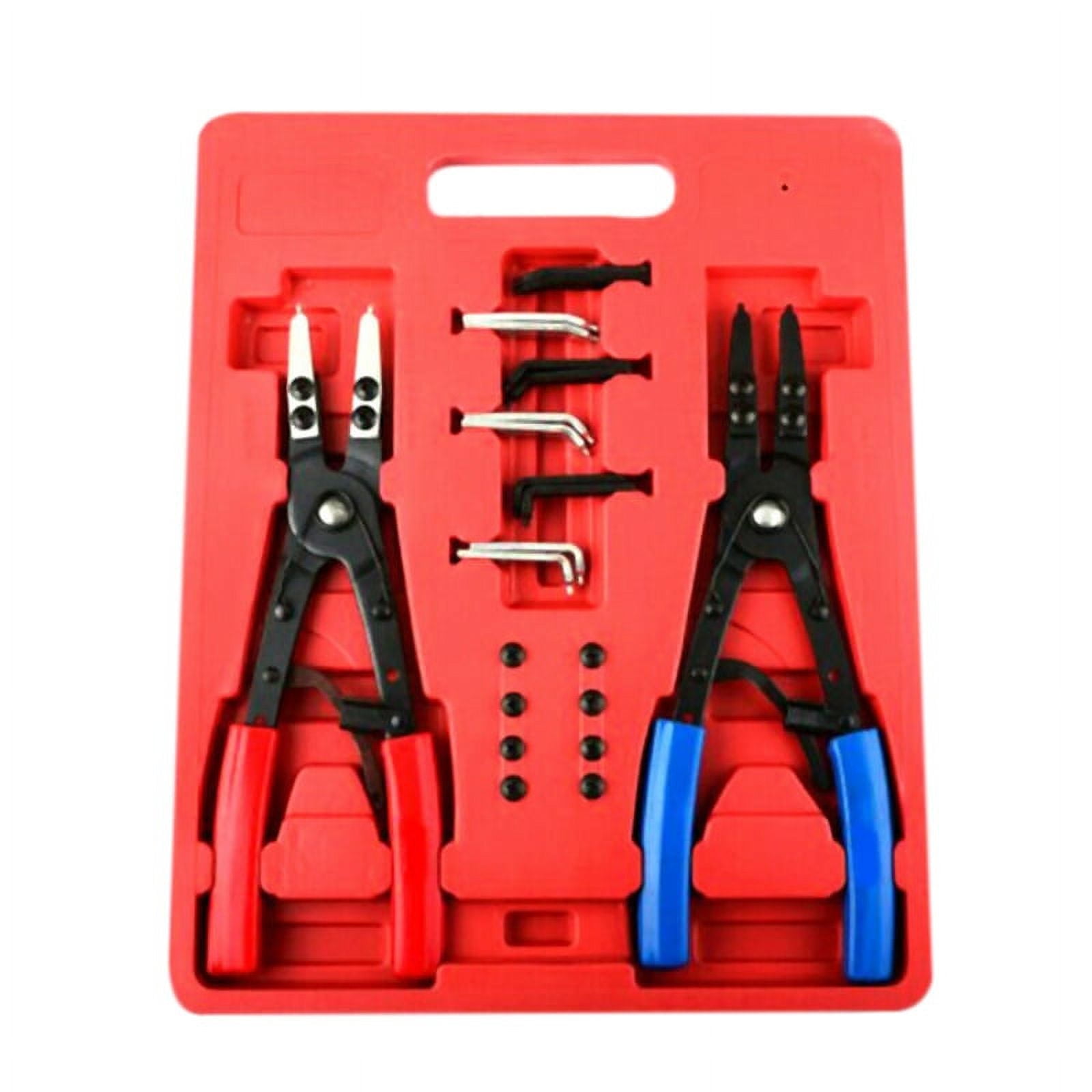 2 Pc.10 inch Ratchet Type Circlip Remover Installer Snap Ring Pliers ...