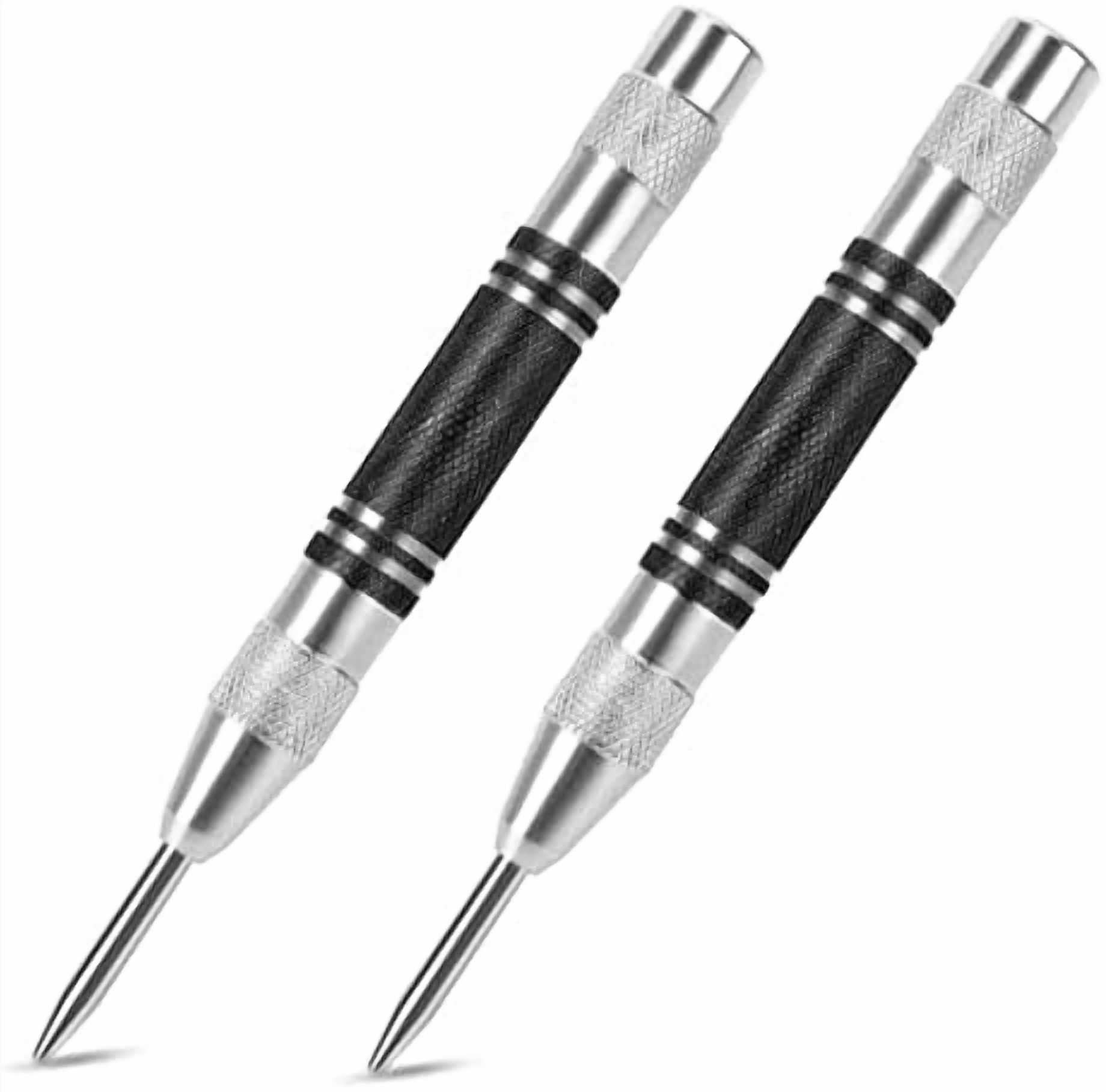 2-Pc 5'' Heavy Duty Automatic Center Punch: Premium steel, spring ...