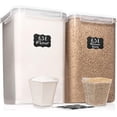 2 Pc [7 Qt / 6.5l 220 Oz] Large Food StorContainers With Lids Airtight ...