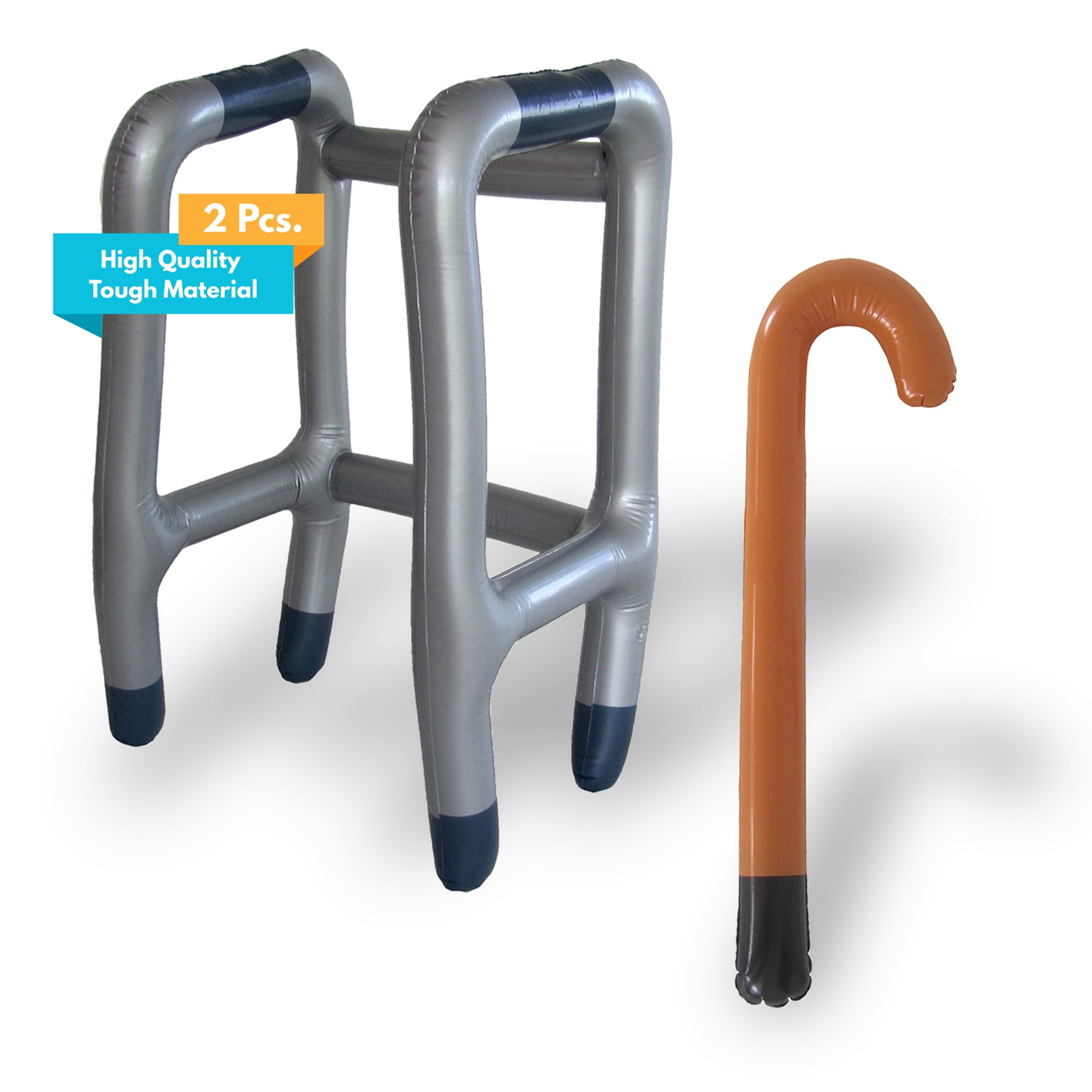 2 Pc Blow Up Walker Cane Inflatable Pool Floats Funny Adult Gag Gifts ...