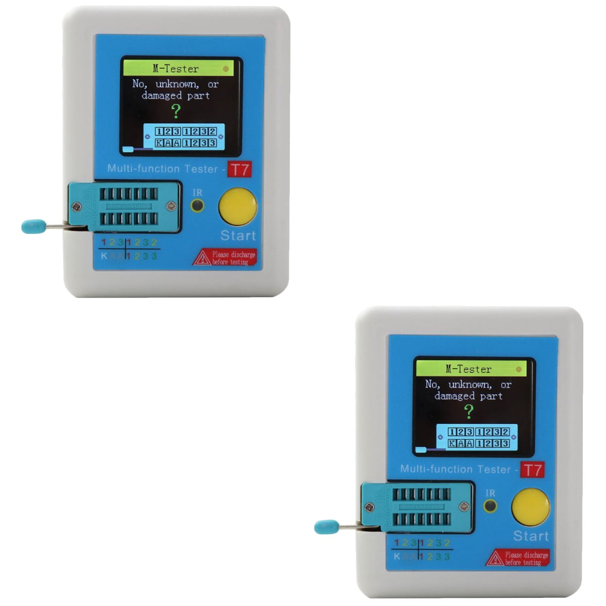 2 Pc Capacitance Meter Resistance Battery Voltage Diode Kit ...