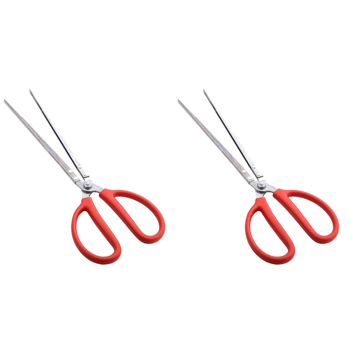 2 Pc Charcoal Grill Slack Tongs Trash Clamp Crab Tools Kitchen Lobster ...