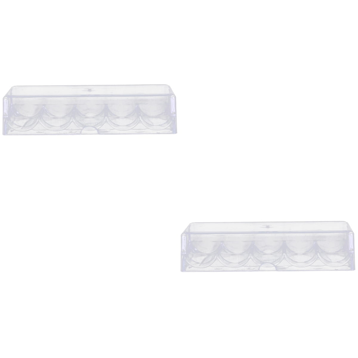 2 Pc Chip Rack Display Cabinet Poker Chips Case Acrylic Organizer ...