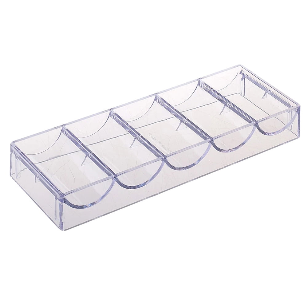 2 Pc Chip Rack Holdem Container with Lid Durable Chips Storage Poker ...