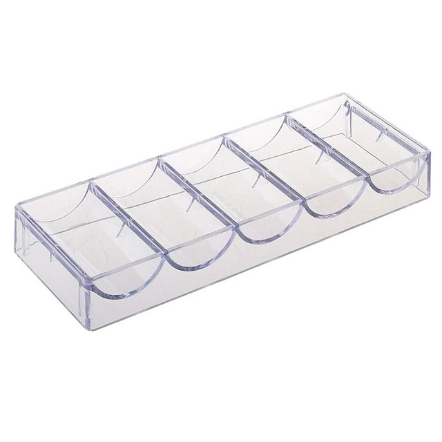 2 Pc Chip Rack Holdem Container with Lid Durable Chips Storage Poker ...