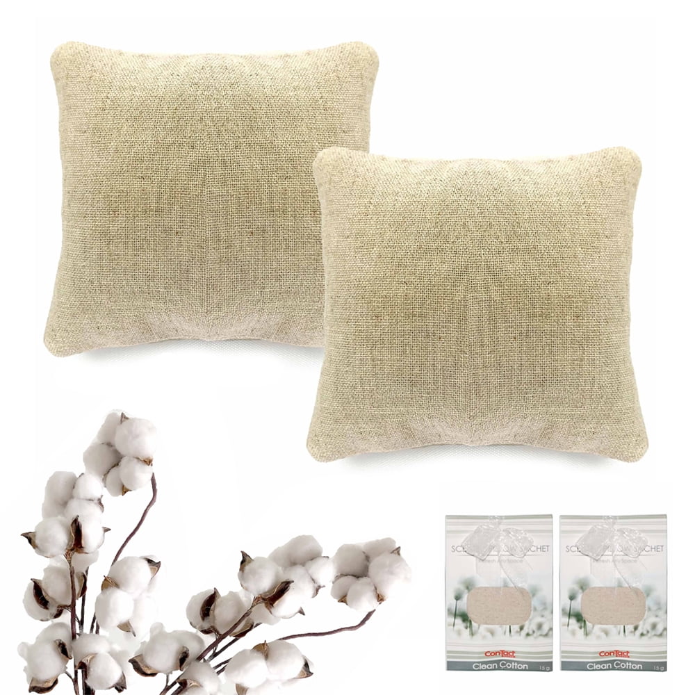 2 Pc Clean Cotton Scented Pillow Sachet Packets Bags Home Fragrance ...