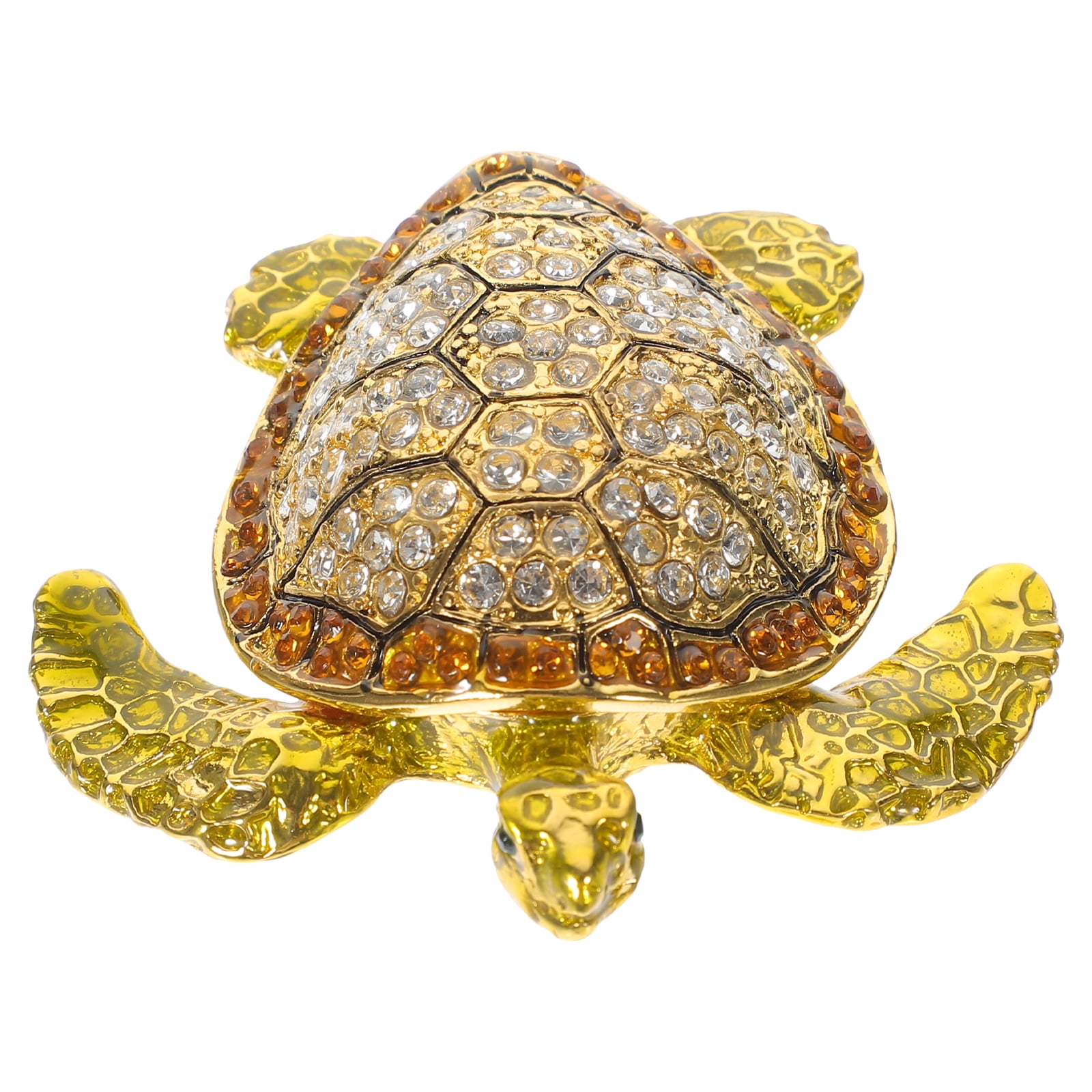 2 Pc Decorative Jewelry Box Turtle Storage Container Shelf Desktop Antique Display Holder Home ...