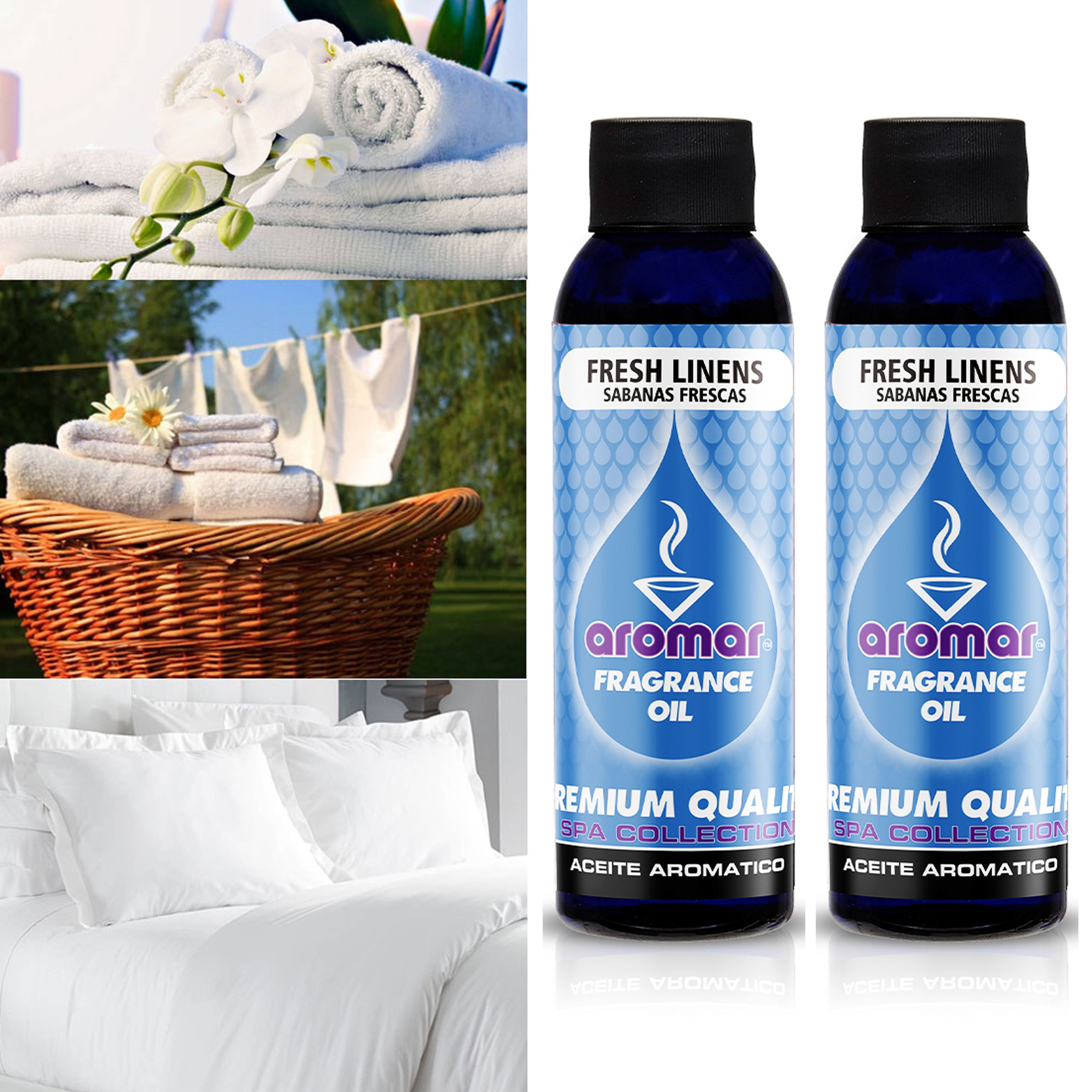 AllTopBargains 2 Pc Fresh Linens Scented Fragrance Oil for Diffuser ...