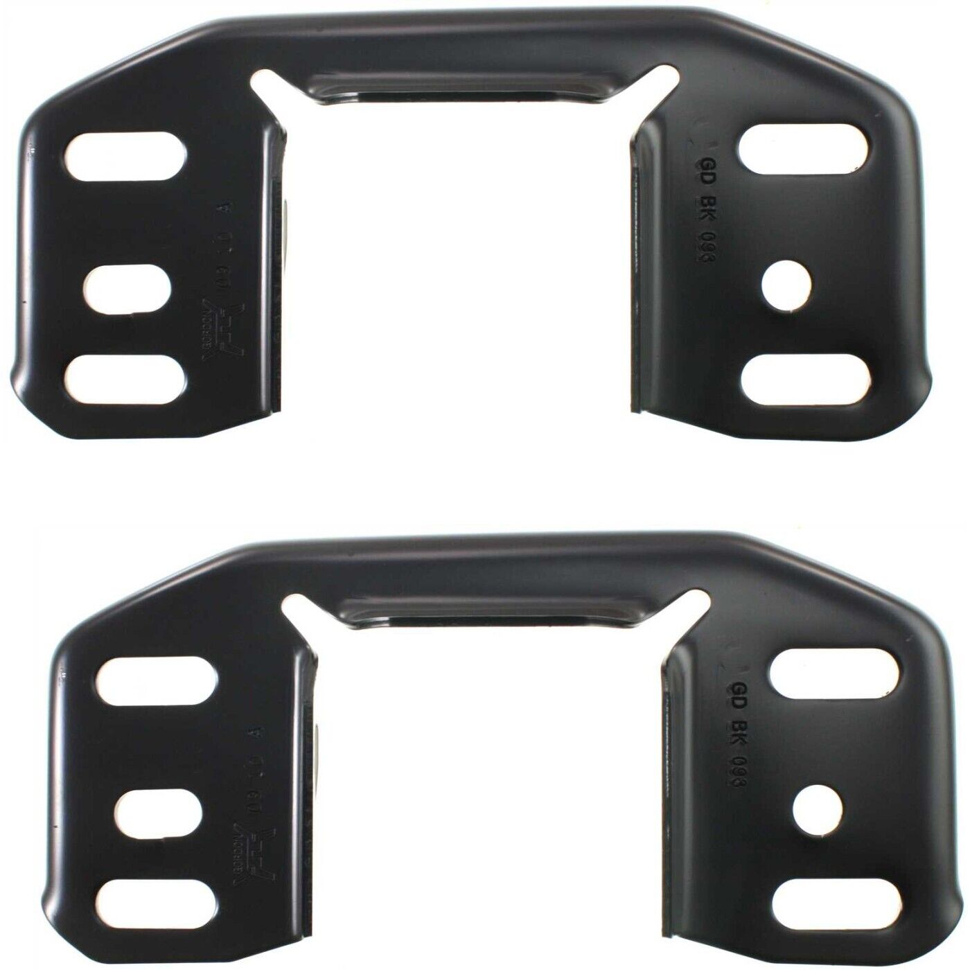2 Pc Front Left & Right Steel Bumper Bracket Set For 2007-2010 for Ford ...