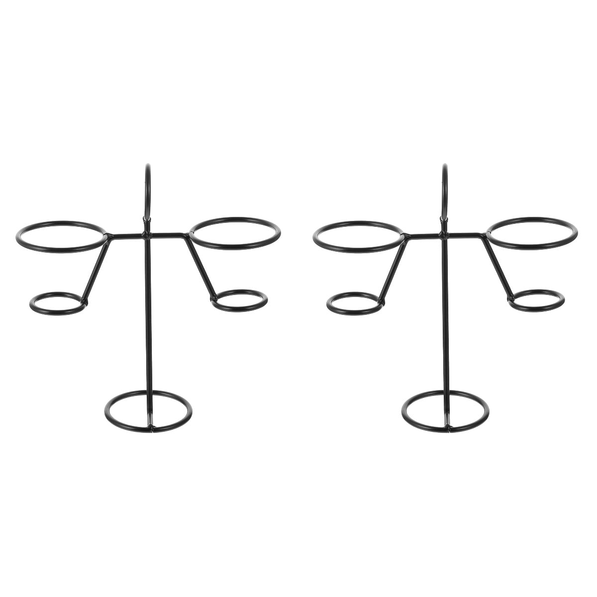 2 Pc Iron Ice Cream Stand Creative Storage Bracket Shelves Display ...