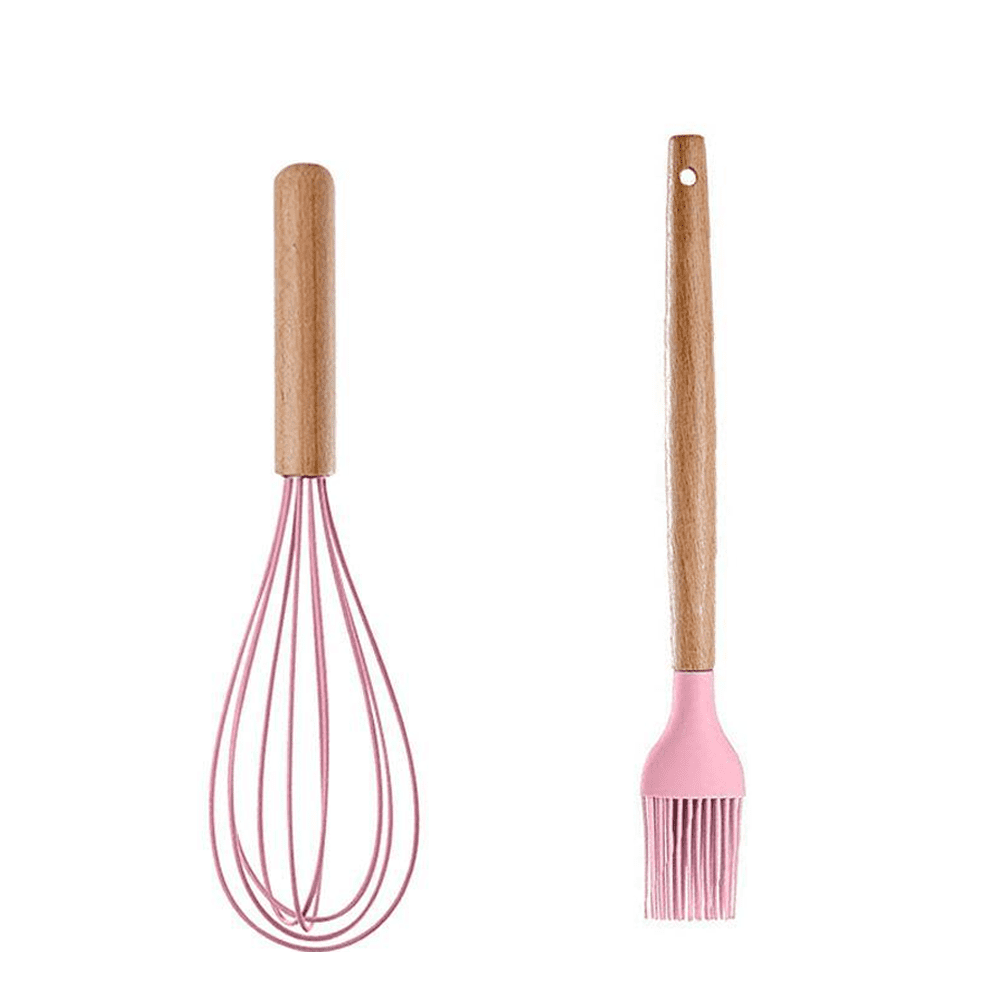 2 Pc Kitchen Utensil Set, Easy to Clean Wooden Kitchen Utensils ...
