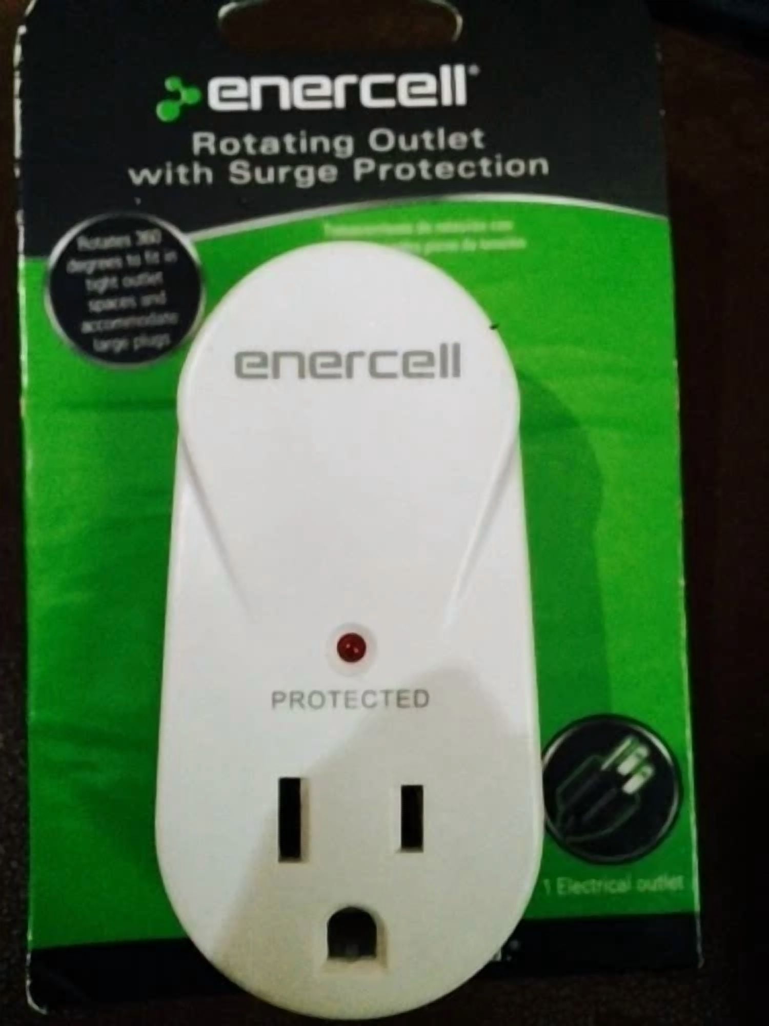 (2 Pc Lot) Enercell Mini Travel Surge Protector Suppressor Single ...