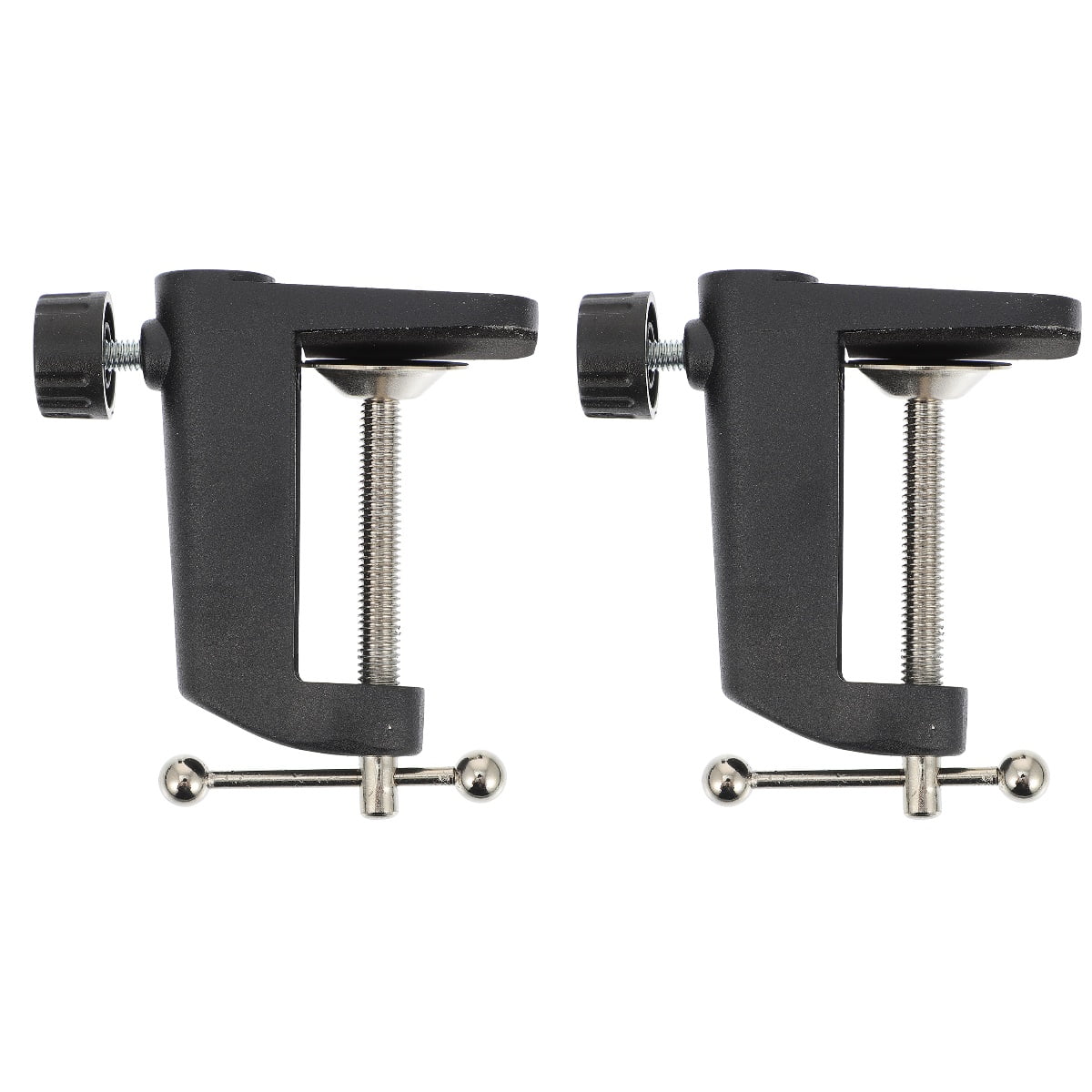 2 Pc Microphone Table Mounting Clamp Adjustable Stand Holder Cantilever ...