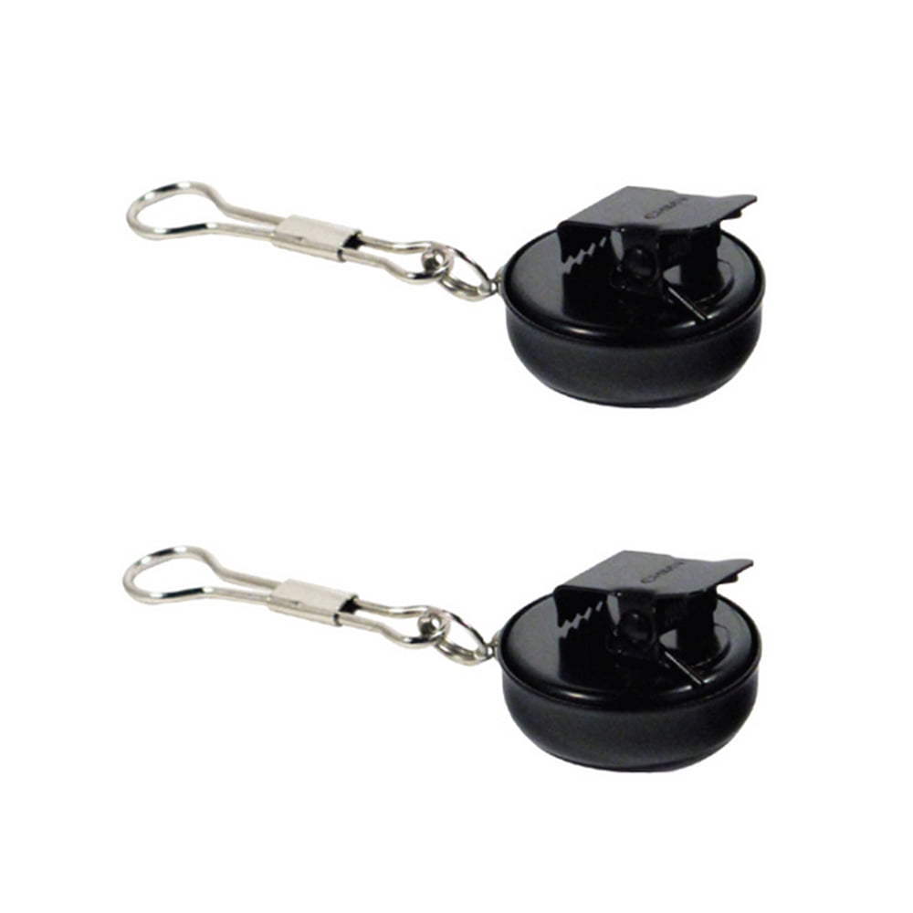 2 Pc Mini Retractable Pull Reel Key Chain Clip On Key ID Badge Holder 1 ...