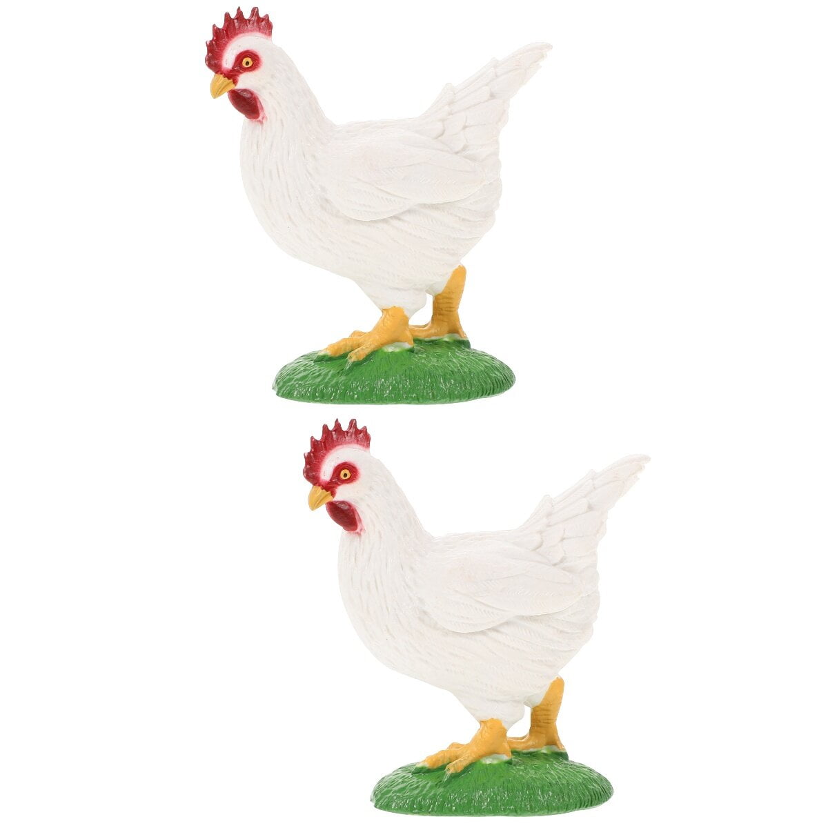 2 Pc Models Children’s Toys Dollhouse Supplies Chicken Figurines ...