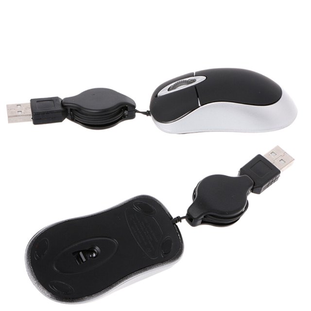 2 Pc Mouse for Laptop Retractable Mouse Compatible Mouse Ergonomic ...