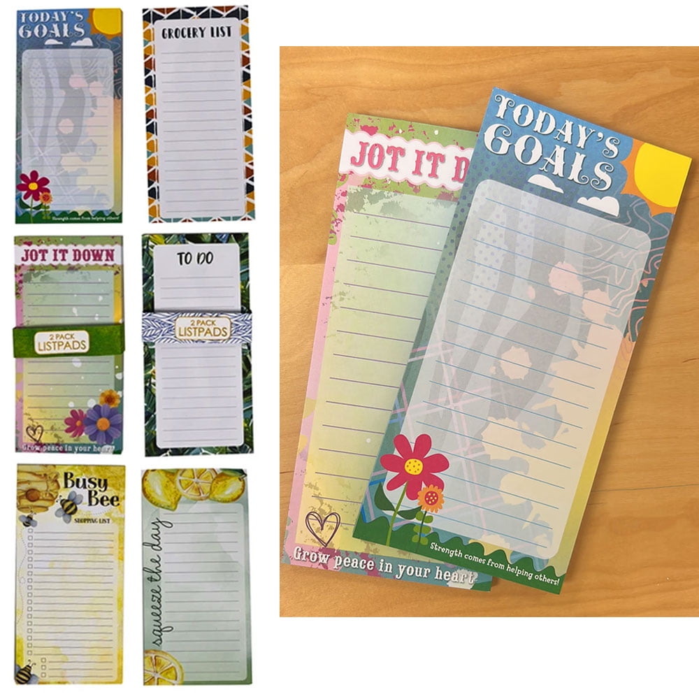 2 Pc Notepads Memo Note Pad Grocery Shopping To Do List Writing Sheets ...