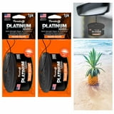 2 Pc Paradise Platinum Air Freshener Hanging Aroma Fragrance Scent Island Escape - Walmart.com