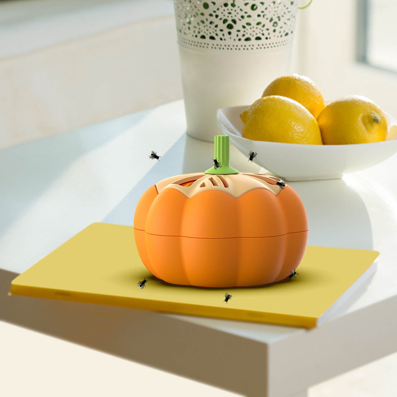 2 Pc Pumpk Fruit Fly Traps, Effective Fruit Fly Trap for Indoor Use ...